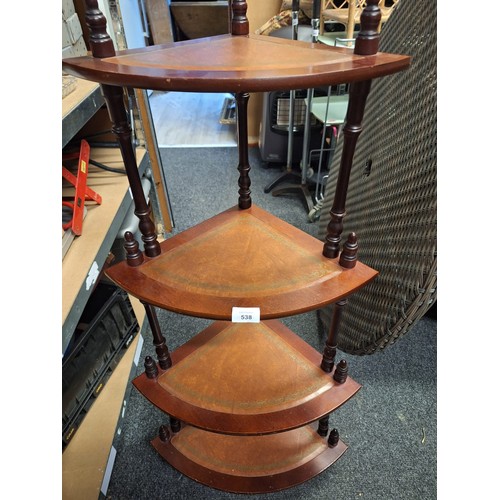 Corner Wot Not Stand With 4 Shelves