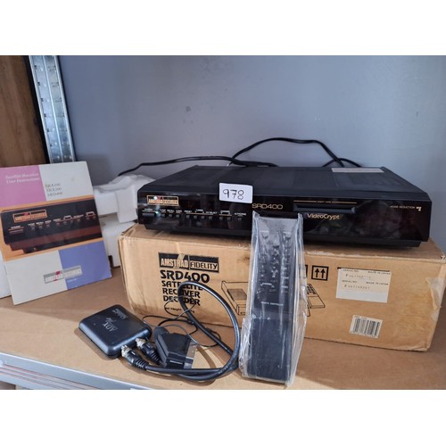 Boxed Like New Amstrad Satellite Receiver and Remote