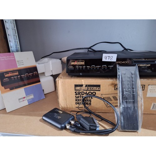Boxed Like New Amstrad Satellite Receiver and Remote