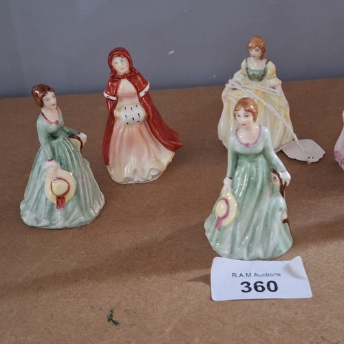 Miniature Lady Figurines x6