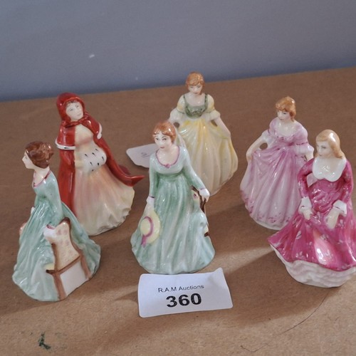 Miniature Lady Figurines x6