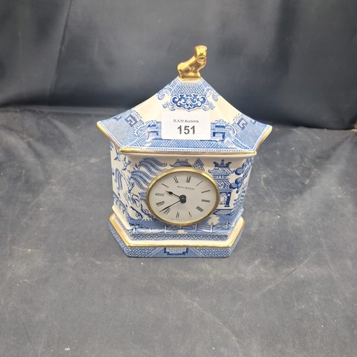 Rare Wedgewood Exclusive Willow Clock Fully Marked
