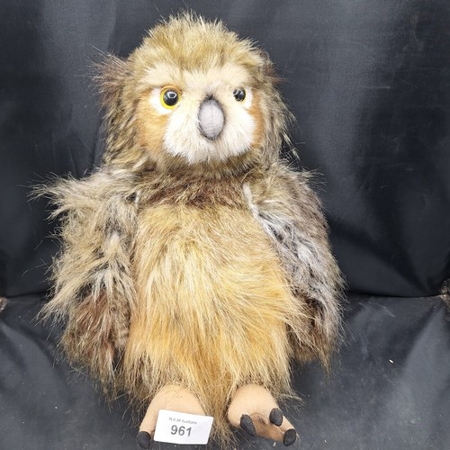 Charlie Bears Rare Owl 12" Tall With Labels