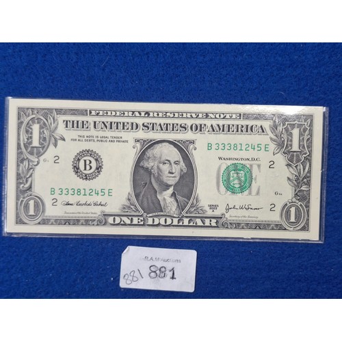 Highly Collectable and Rare $1 American Note Series A