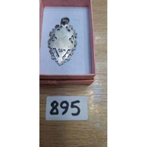 Large Antique Hallmarked Silver Watch Fob