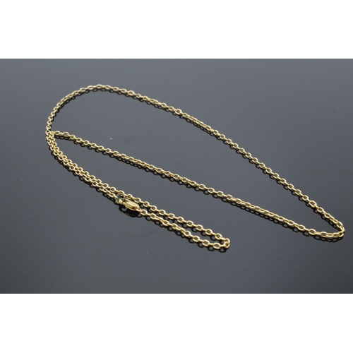 9ct gold chain, 4.2 grams, 52cm long.