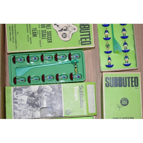 A collection of vintage 'Subbuteo Table Football' teams to include ...