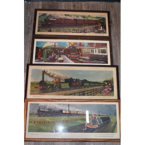 A collection of C. Hamilton Ellis Carriage prints to include, 'Travel ...