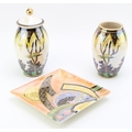 Carlton ware modern Sketching bird trial piece temple jar, modern ...