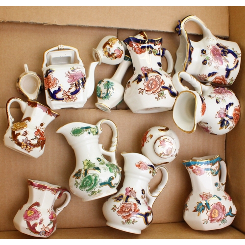 A collection of Mason's to include Mandalay jugs, kettle, miniature jug ...