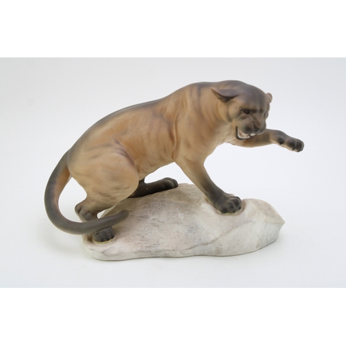 Beswick 'Puma on Rock', 1702, 22cm tall.