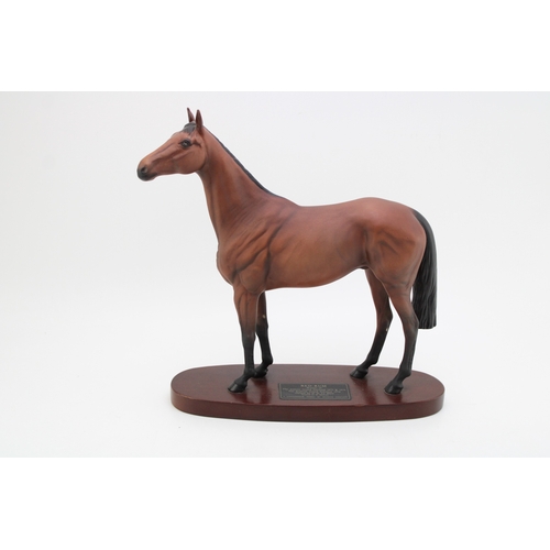 Beswick 'Red Rum' on plinth, a connoisseur model, 33cm tall.