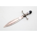 Scottish silver bookmark in the form of a short sword, with banded ...