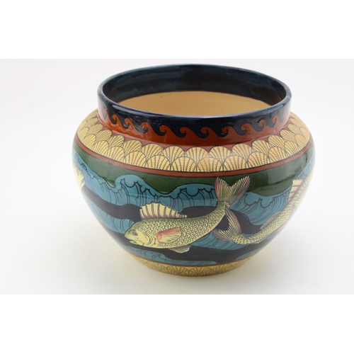 Frederick Rhead for Foley: a Wileman & Co 'Intarsio' jardiniere, c ...