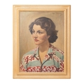 A Pair of Mid Century Portrait Oil Paintings by Eric Tunstall (1897 ...