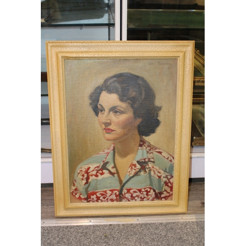 A Pair of Mid Century Portrait Oil Paintings by Eric Tunstall (1897 ...