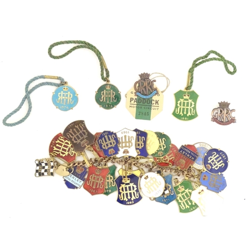 Rowing / Motor Racing Interest: A quantity of 20thC enamel member ...