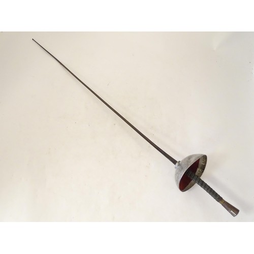 An early 20thC continental fencing foil / epee sword by Coulaux & Cie ...