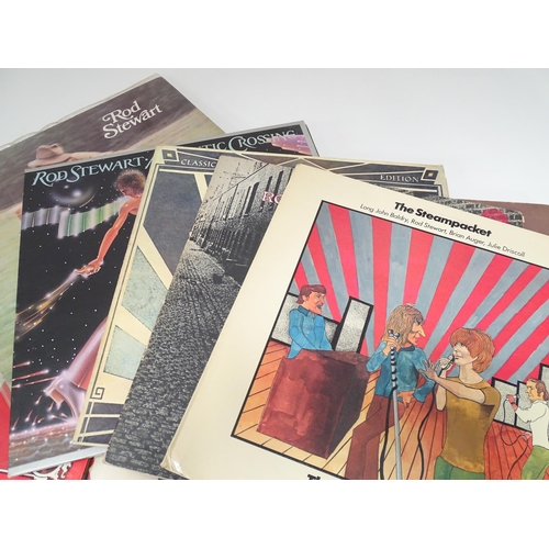 Vinyl records : a quantity of 33rpm LPs, various artists - rock bands ...