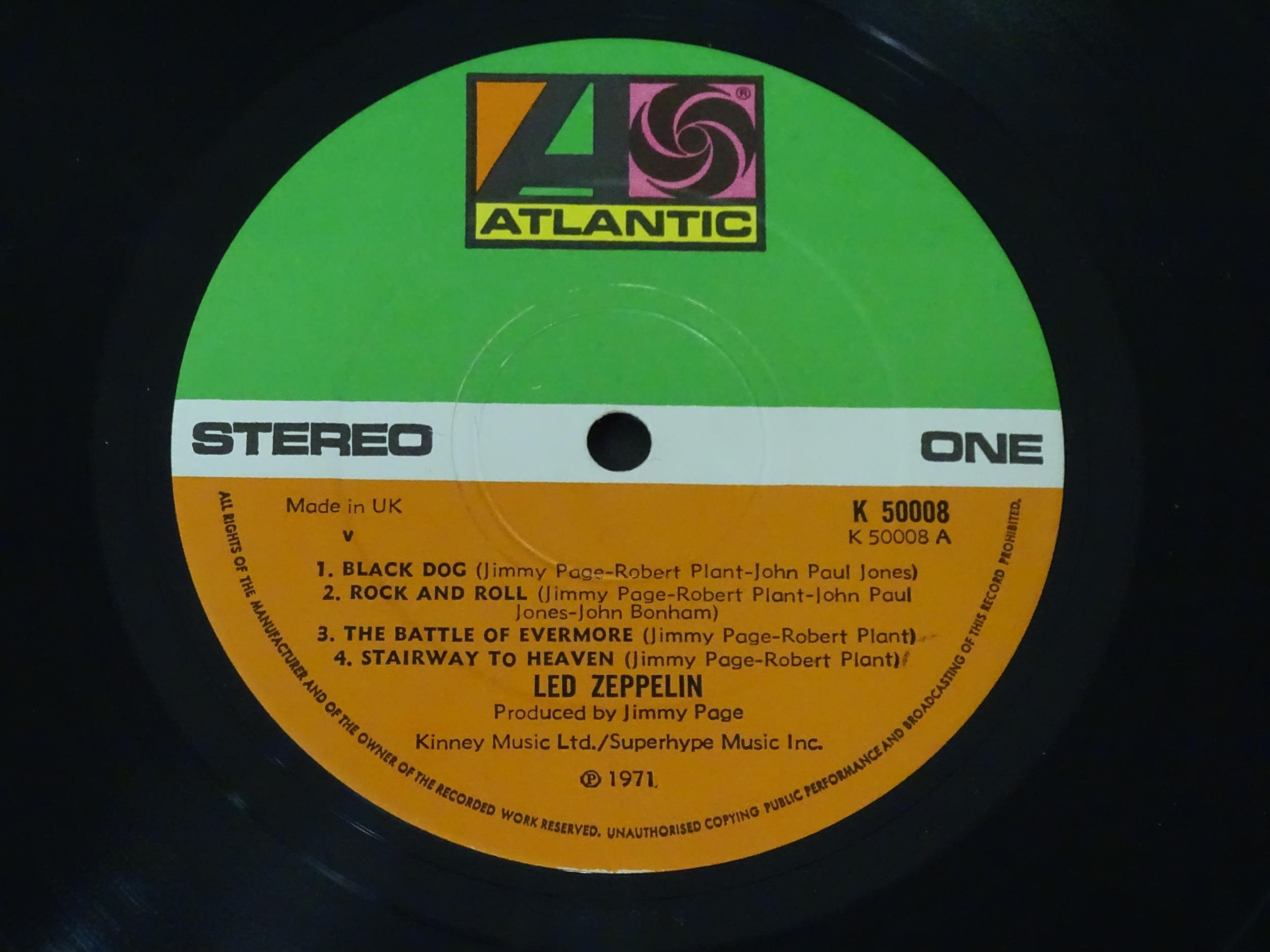 Vinyl records : a quantity of 33rpm LPs, various artists - rock bands ...