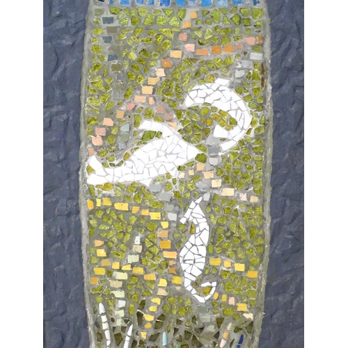 A 20thC glass mosaic picture by Daphne Allen, titled Deep Sea ...