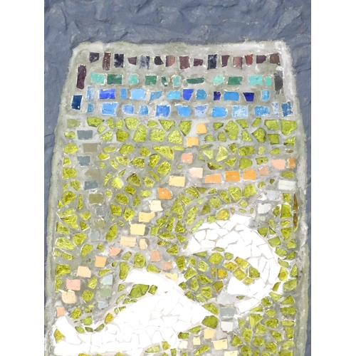 A 20thC glass mosaic picture by Daphne Allen, titled Deep Sea ...