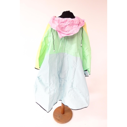Vintage fashion / clothing: A Mary Quant multi coloured PVC poncho