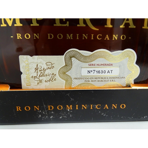 Three boxed 70cl bottles of Barcelo Imperial Ron Dominican rum ...
