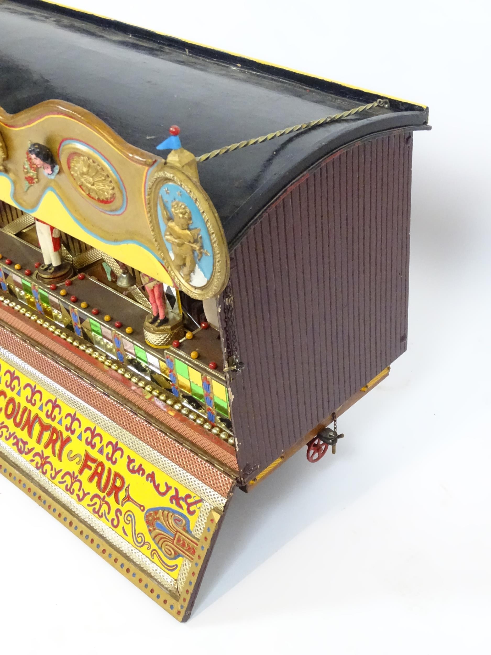 A 20thC scale model musical automaton calliope funfair / fairground ...
