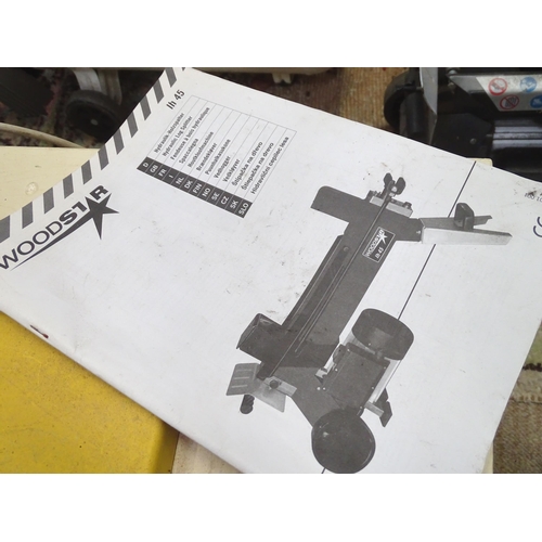 Workshop Tools : a Woodstar lh45 pneumatic log splitting press, on ...