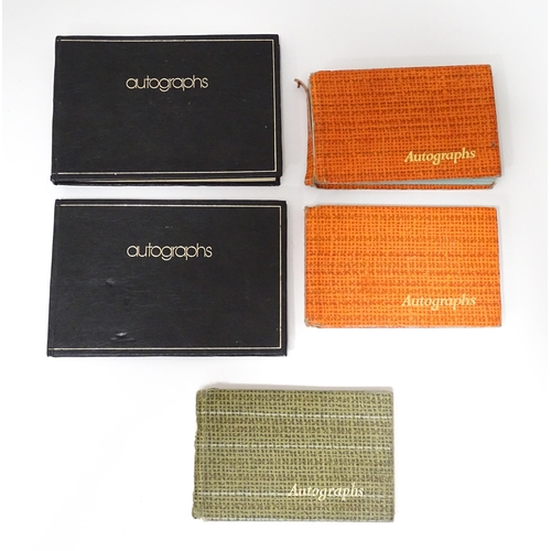 A quantity of golf autograph albums containing various golfer ...