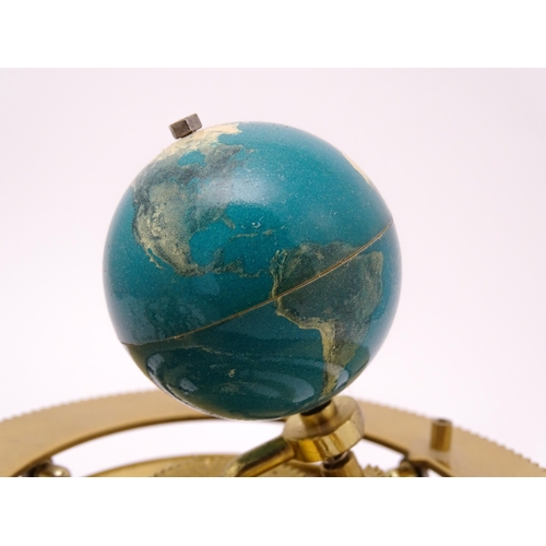 A reproduction / model electric powered orrery / tellurion clock ...