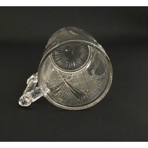 British / Australian Rowing Interest: A glass tankard titled 'Edward ...