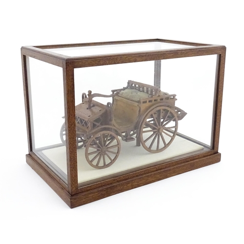 A scratch built scale model in oak of a Victorian Arroll Johnson ...