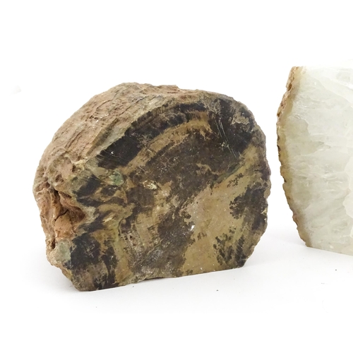 Natural History / Geology Interest: Seven assorted hardstone geode ...