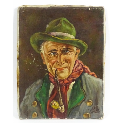 20th century, Continental School, Oil on canvas, A portrait of a ...