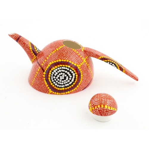 Alperstein Designs tea wares designed by Australian Aboriginal artist ...