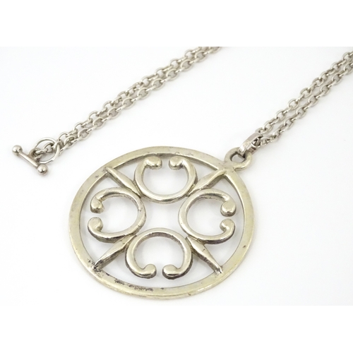 An Ola Gorie Scottish silver pendant hallmarked Edinburgh 1973 maker by ...