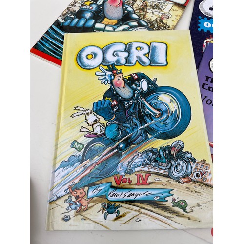 ’Ogri’ Bike magazines cartoon strip book, Volume IV and magazines