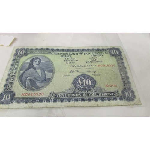 A collection of Northern Ireland bank notes (approximate face value £140).