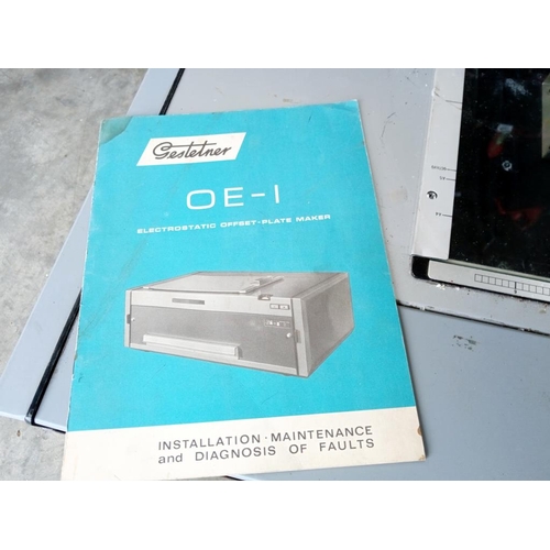 A Gestetner OE-1 electro static offset plate maker (working)