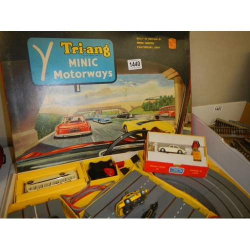 A boxed Tri-ang Minic motorway M.1512 and a good selection of boxed ...