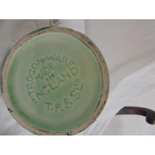 A beautiful Art Deco Troganware vase decorated by Roger Dean for T. F ...