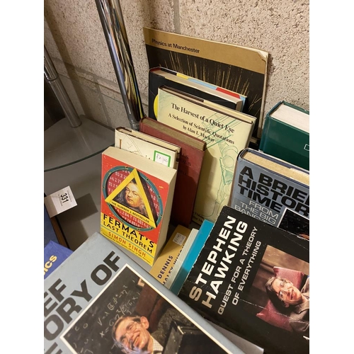 A larger quantity of Physics and Mathematics books including multiple ...