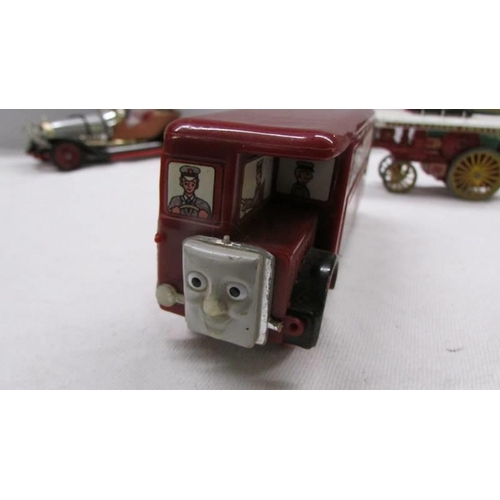 A Corgi Chitty Chitty Bang Bang car (complete) a Hornby Thomas bus and ...