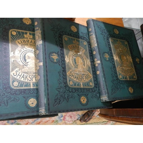 The Illustrated Library of Shakespeare, nine volumes.