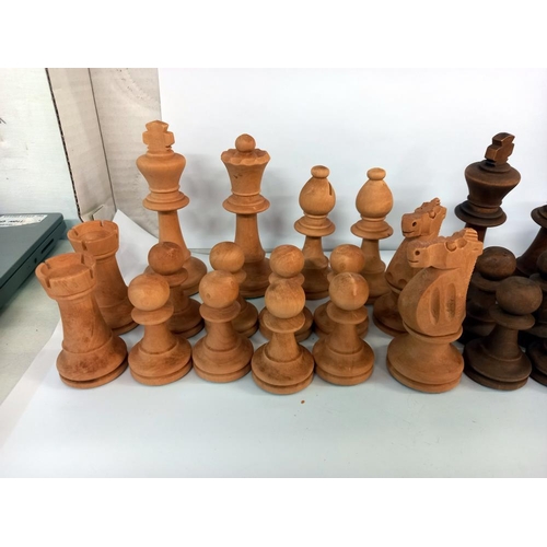 A boxed set of Henri Chavet Chess Set - J'eux D'Echecs