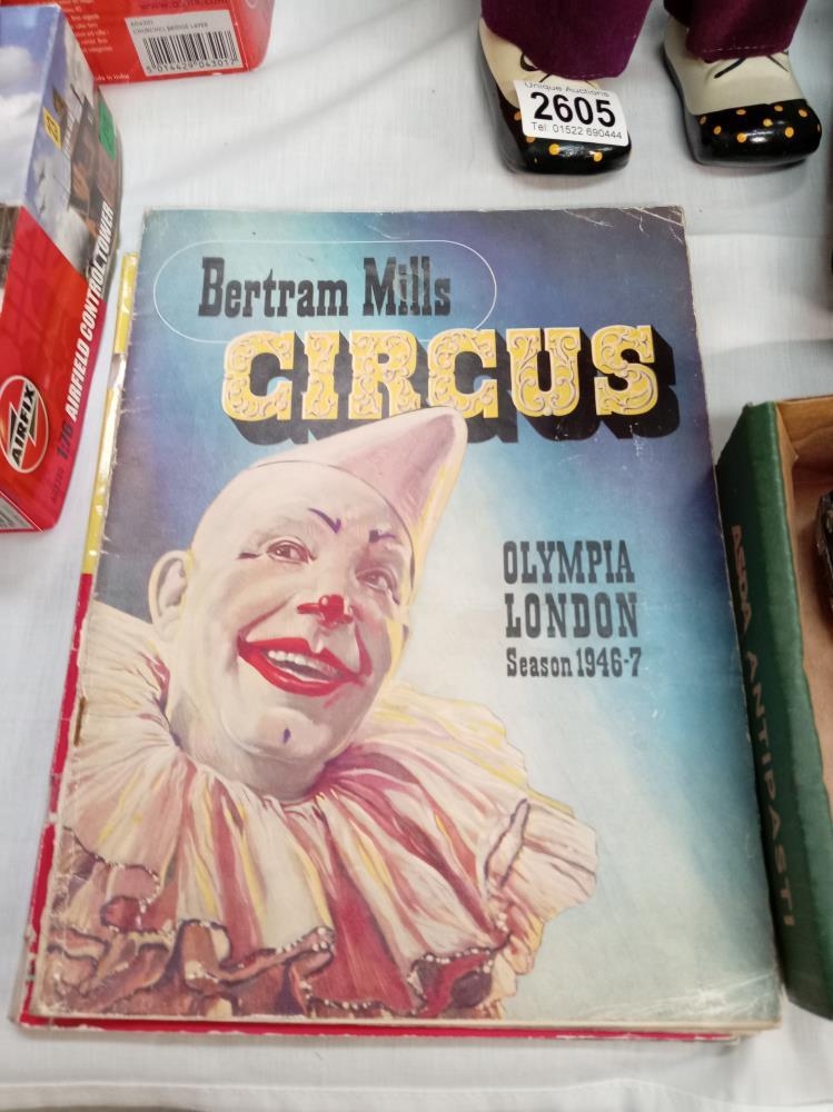 A quantity of vintage Billy Smarts & Bertram Mills circus programmes