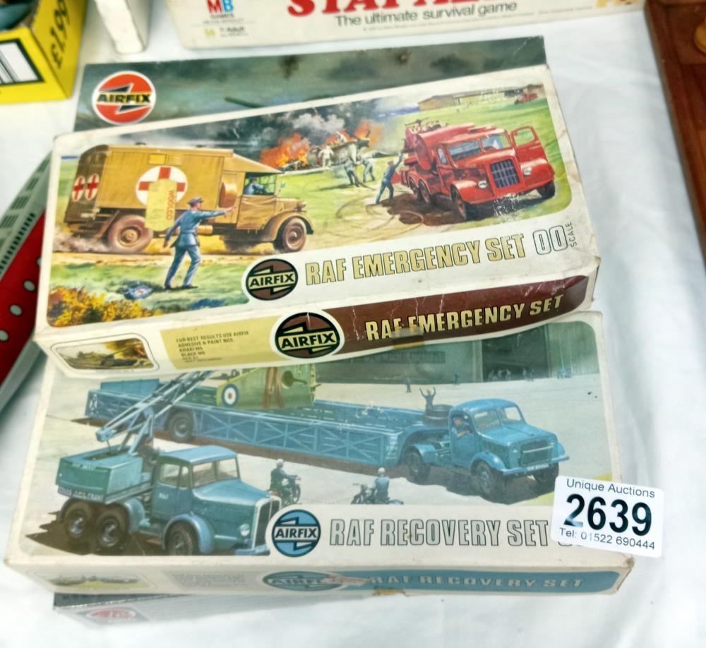 5 Airfix military vehicles model kits