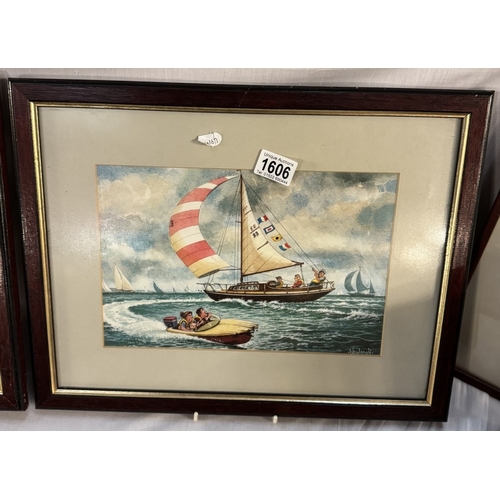 A pair of good humorous boating prints